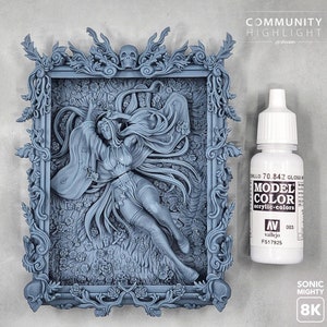 Arkilia Pin up Anime Girl Picture 3D Miniature Ronin Arts Workshop RPG ...