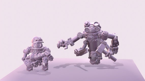 Critling Robot Droid Fallout 3D Miniature - Etsy