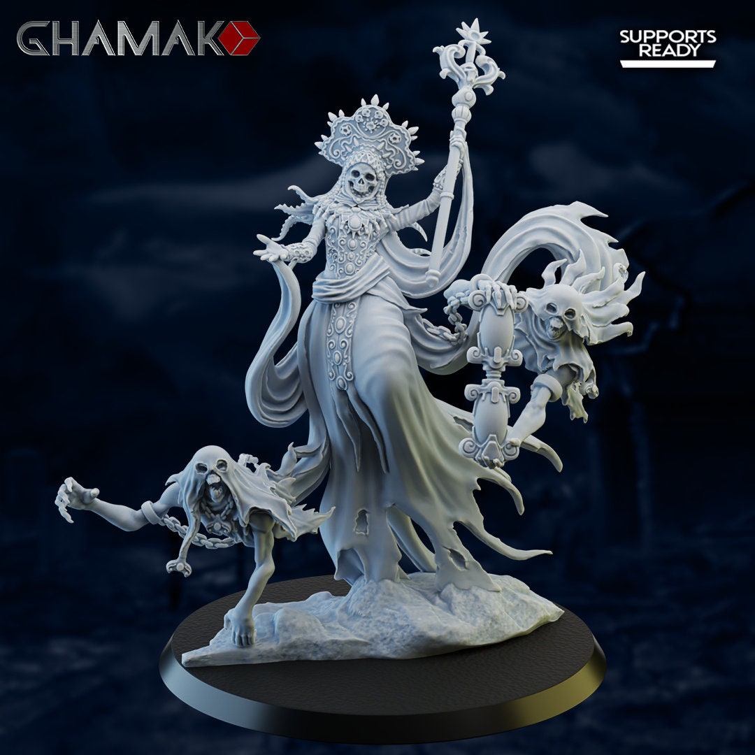 Ethereal Mourning Undead Banshee Fantasy 3D Miniature - Etsy