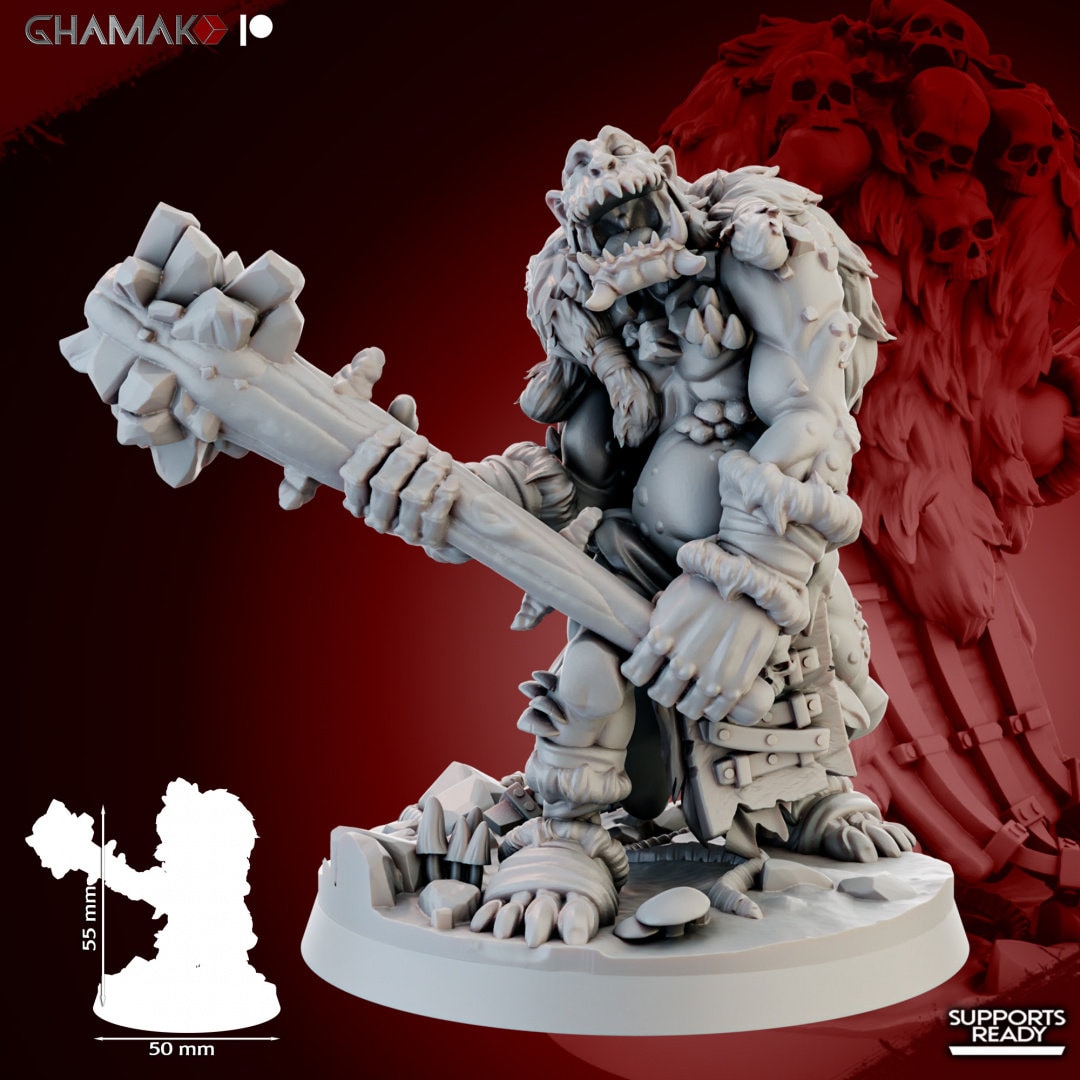 Troll Monster Pack 7 Mini Spore Rotting Swamp Stone Mushtroll 50-60mm ...