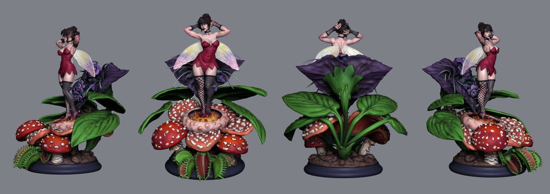 Vita Fairy Pinup Posed Diorama 3D Miniature - Etsy