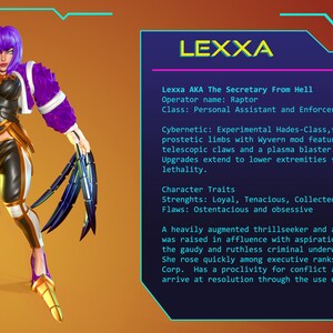 Lexxa Cyberpunk Executive/executioner 3D Miniature - Etsy