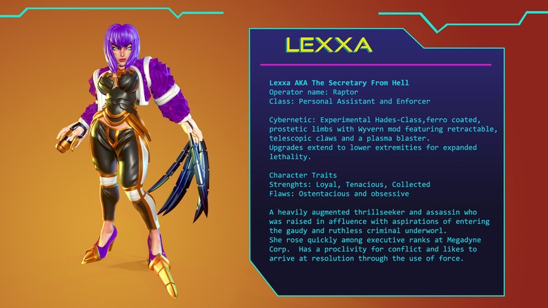 Lexxa Cyberpunk Executive/executioner 3D Miniature - Etsy