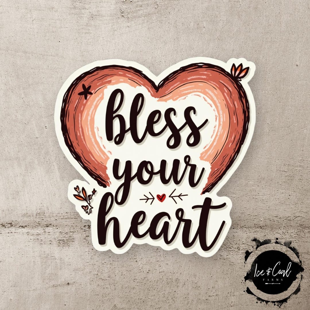 Bless Your Heart Sticker - Free Ship on Bulk Orders! One Day Ship! - Etsy
