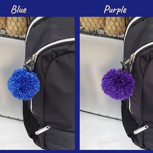 Pom-pom Zipper Pull | Backpack Accessory | Pom-pom Keychain | Party ...