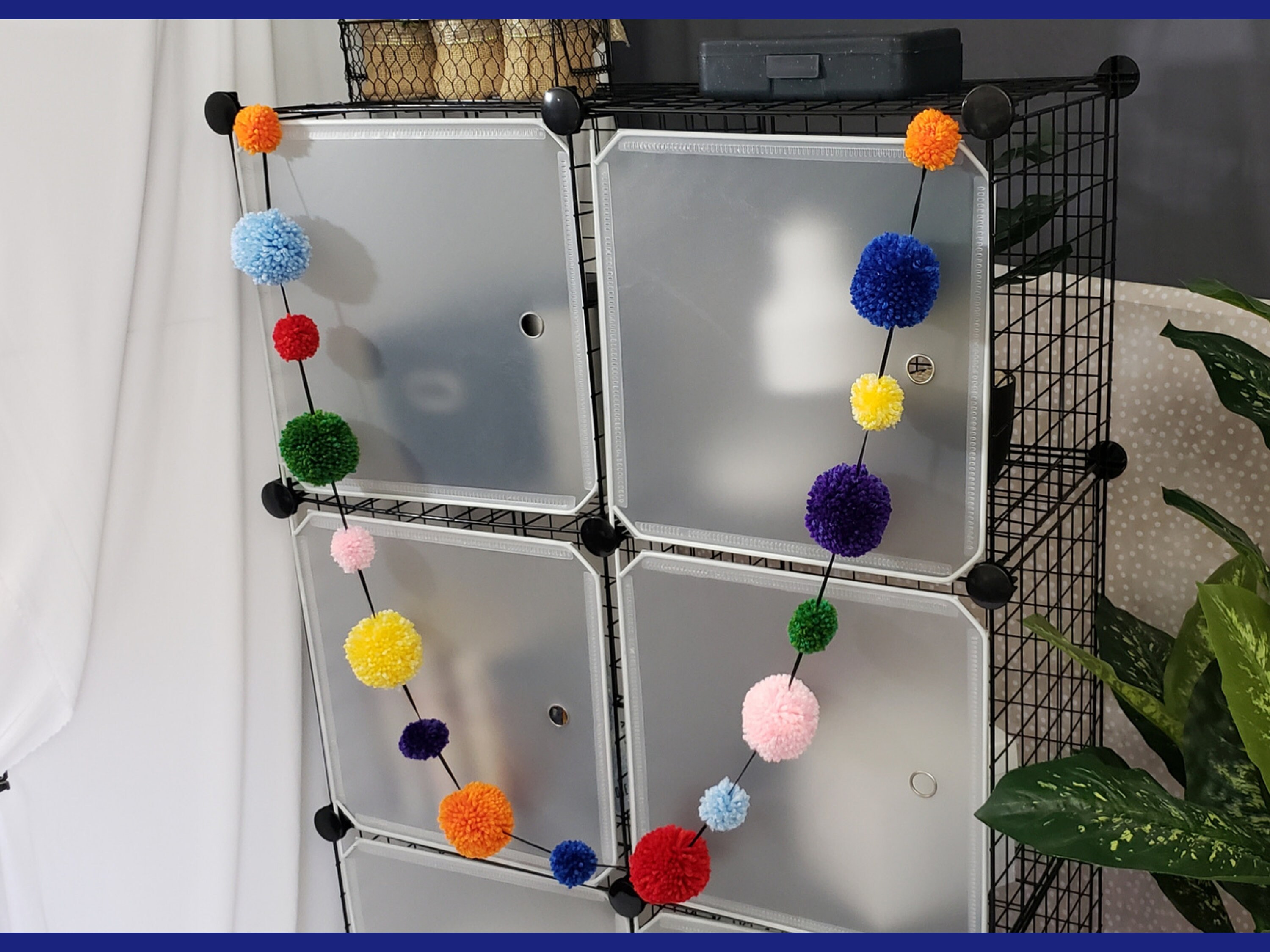 Pom-pom Garland Party Bunting Dorm Room Decor Classroom Decoration ...