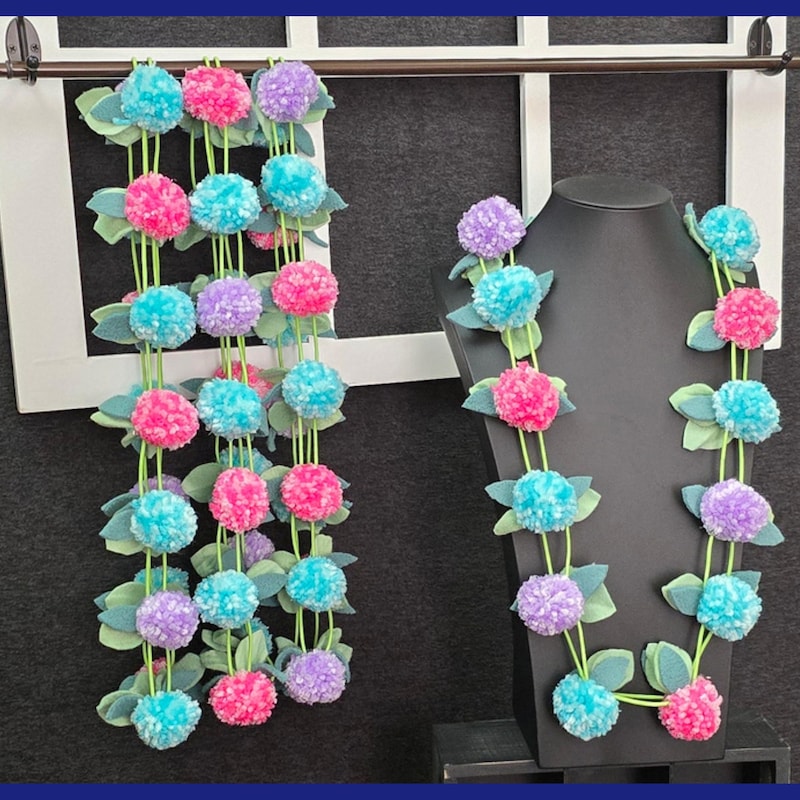 Pom Pom Dog Necklaces - Etsy