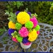 Summer Flower Arrangement | Handmade Pom-pom Flowers | Birthday Flower ...
