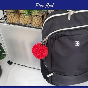 Pom-pom Zipper Pull | Backpack Accessory | Pom-pom Keychain | Party ...