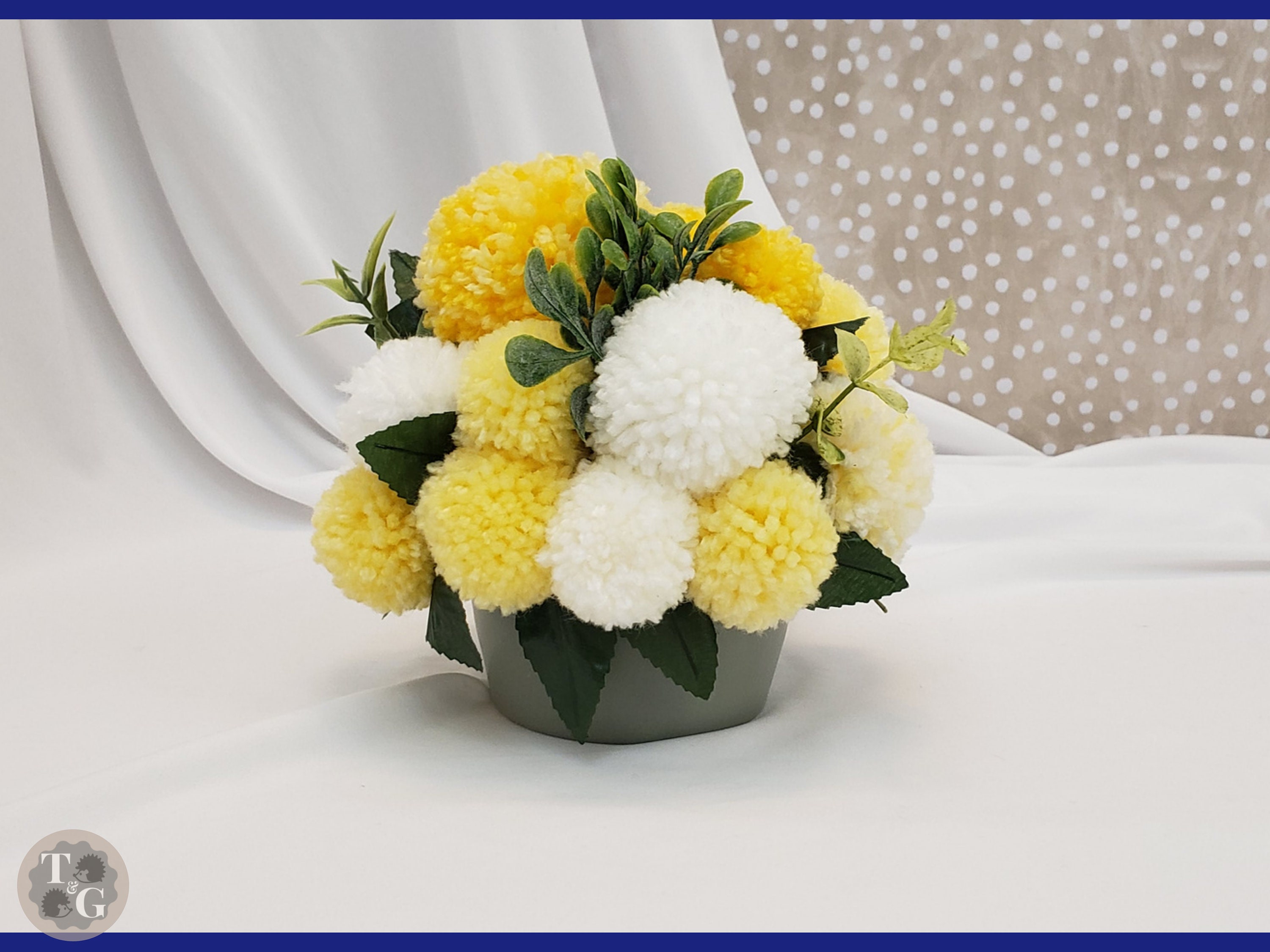 Butter Yellow Flower Arrangement | Spring Decor | Yellow White Décor ...