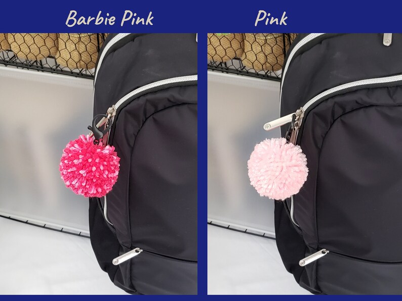 Pom-pom Zipper Pull | Backpack Accessory | Pom-pom Keychain | Party ...