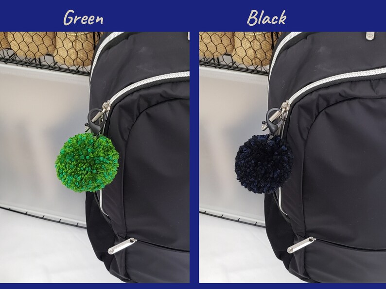 Pom-pom Zipper Pull | Backpack Accessory | Pom-pom Keychain | Party ...