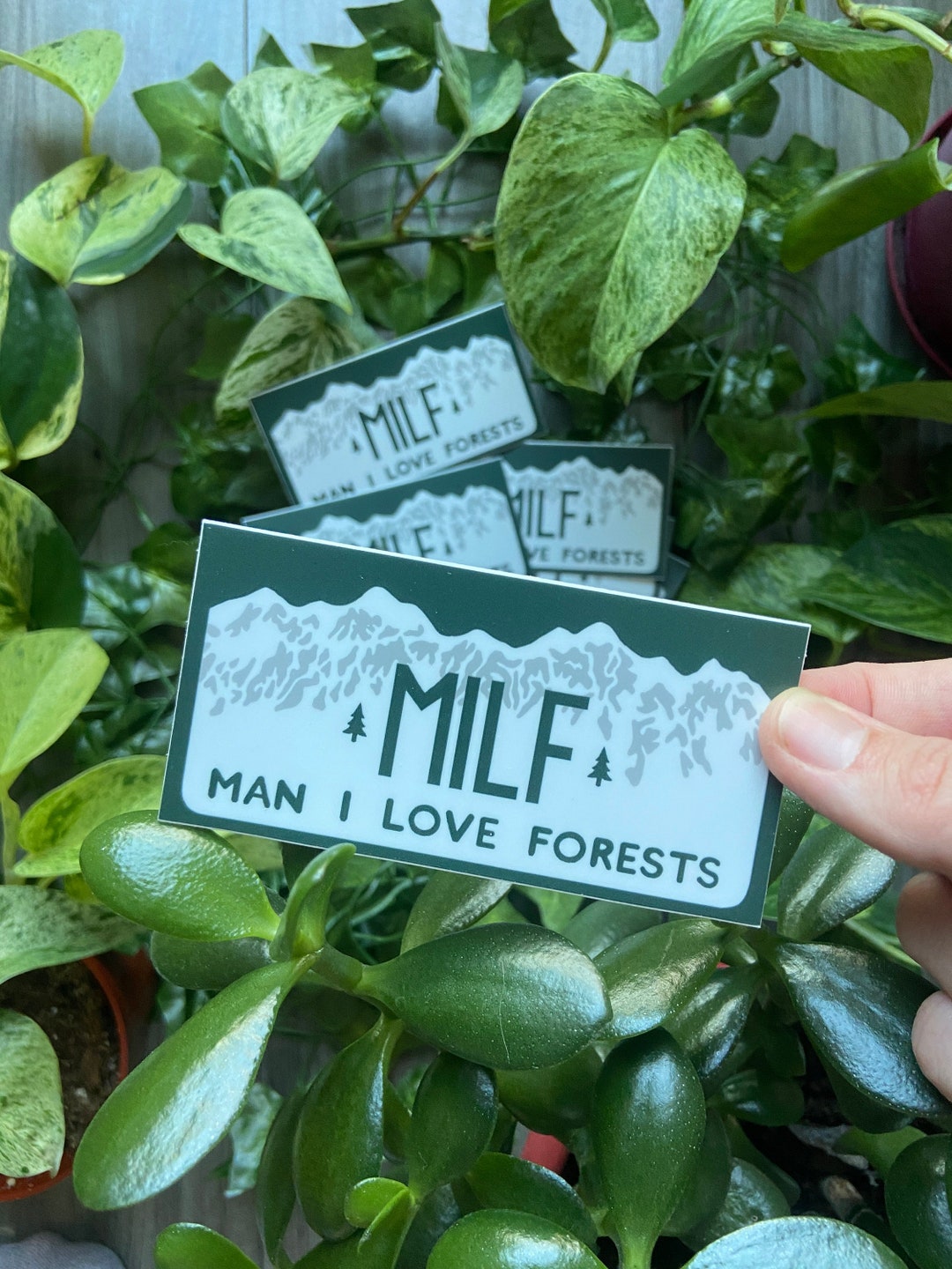 MILF - Man I Love Forests Sticker in the Style of the Colorado License ...