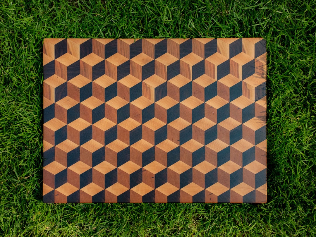 Tumbling Block Cutting Board (18" X 13.25") - Etsy