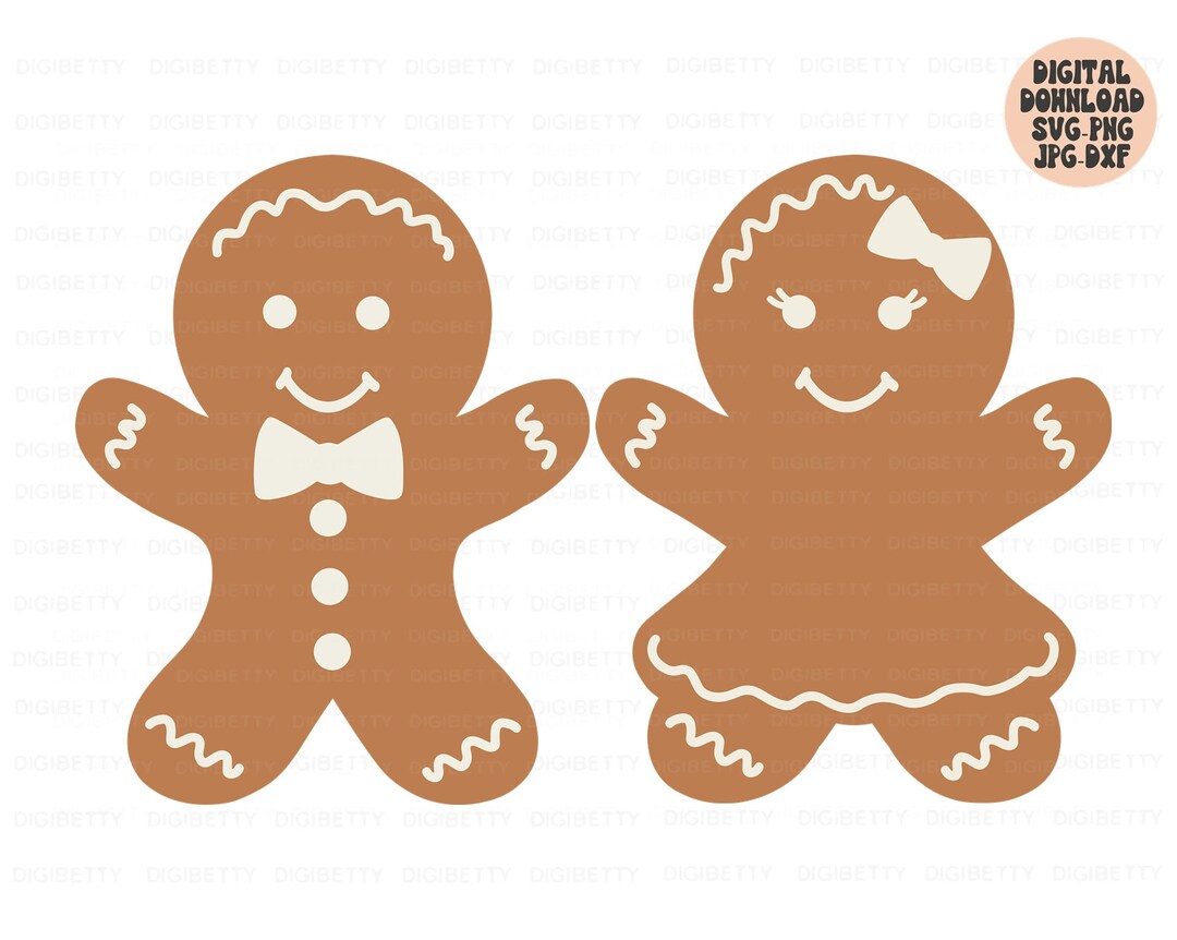 Gingerbread Cookies Svg Png Jpg Dxf, Gingerbread Man Svg, Gingerbread ...