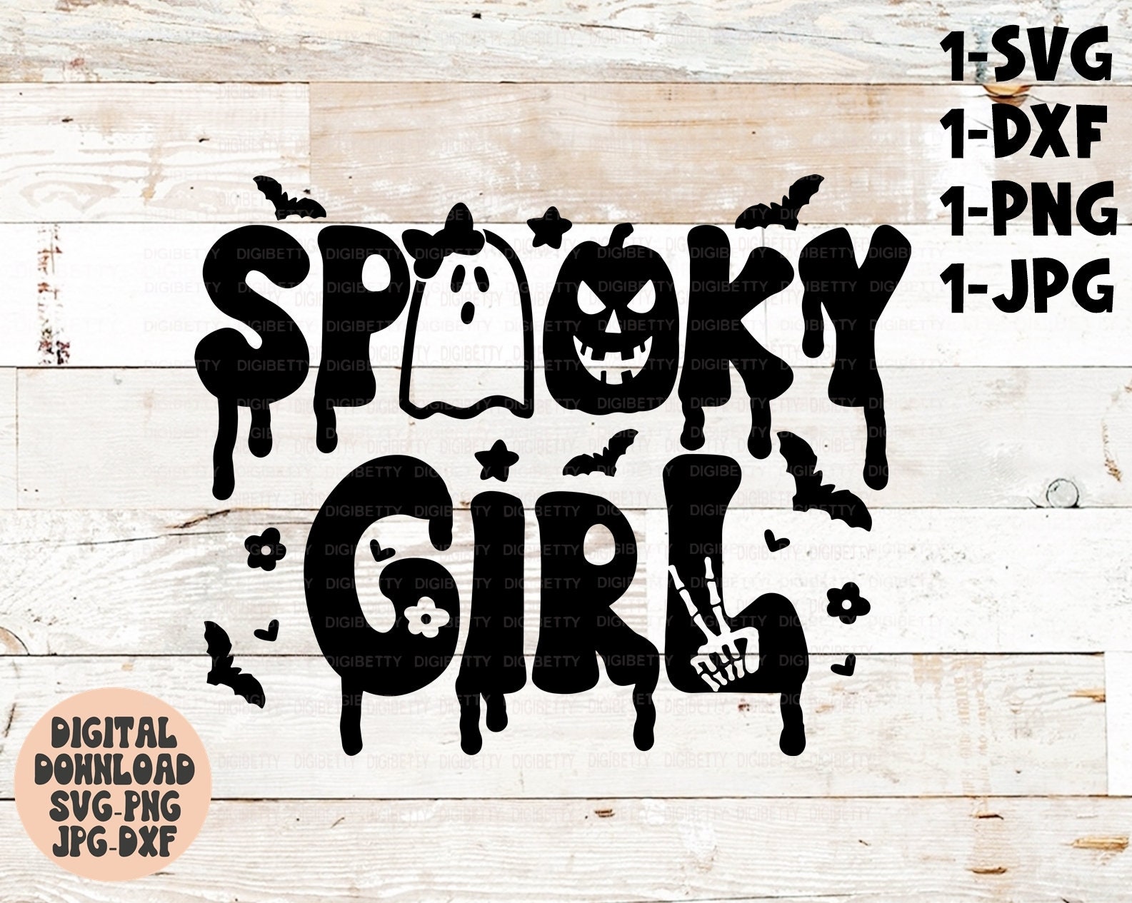 Spooky Girl Svg Png Jpg Dxf Halloween Svg Design Spooky Svg - Etsy