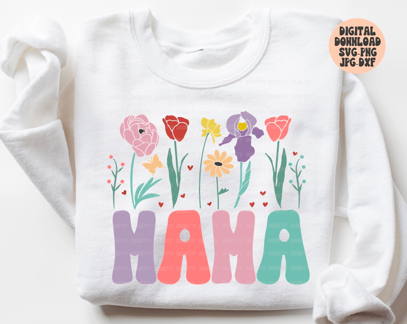Blessed Mama Svg Png Jpg Dxf Mama Cut File Mothers Day - Etsy