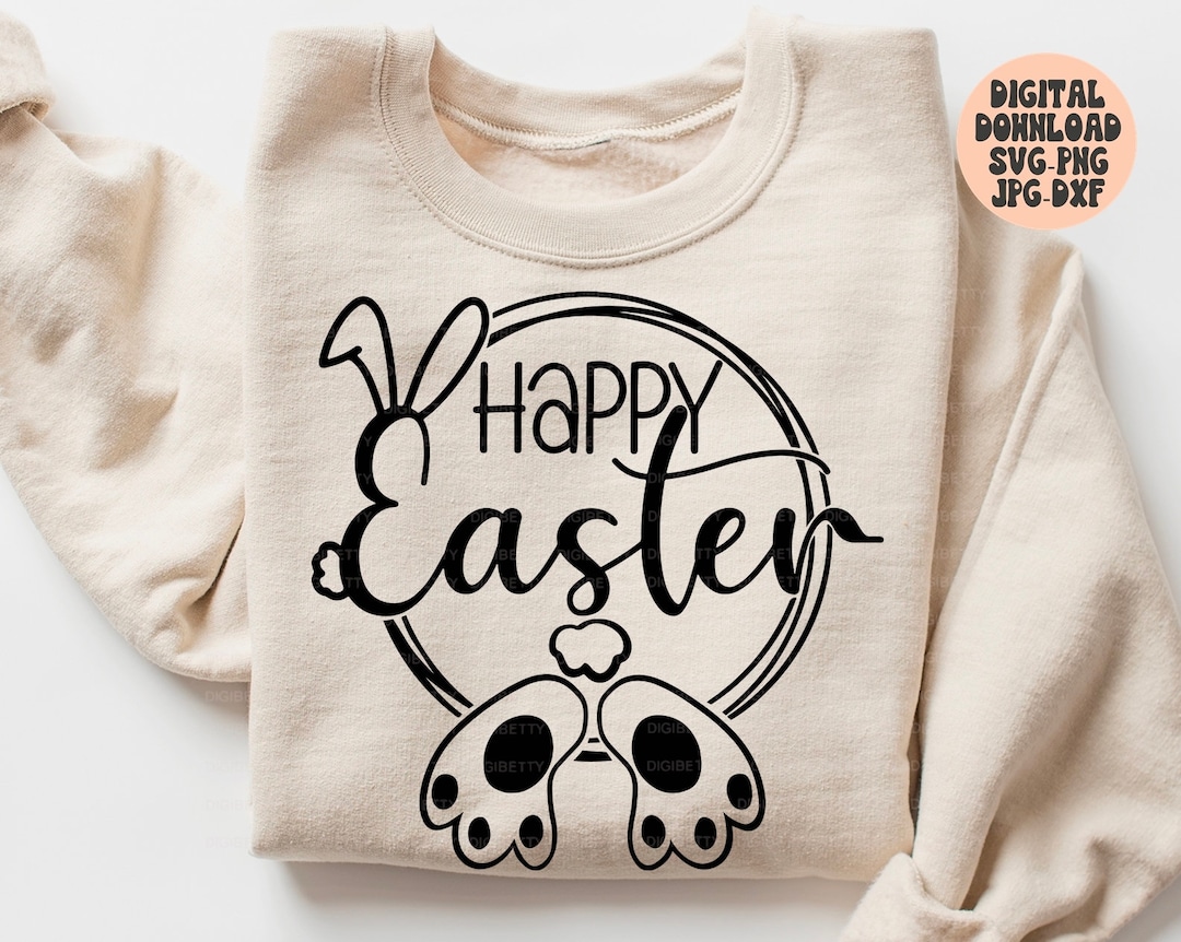 Joyeuses Pâques SVG, Png, Jpg, Dxf, Pâques SVG, Fichier de coupe de ...
