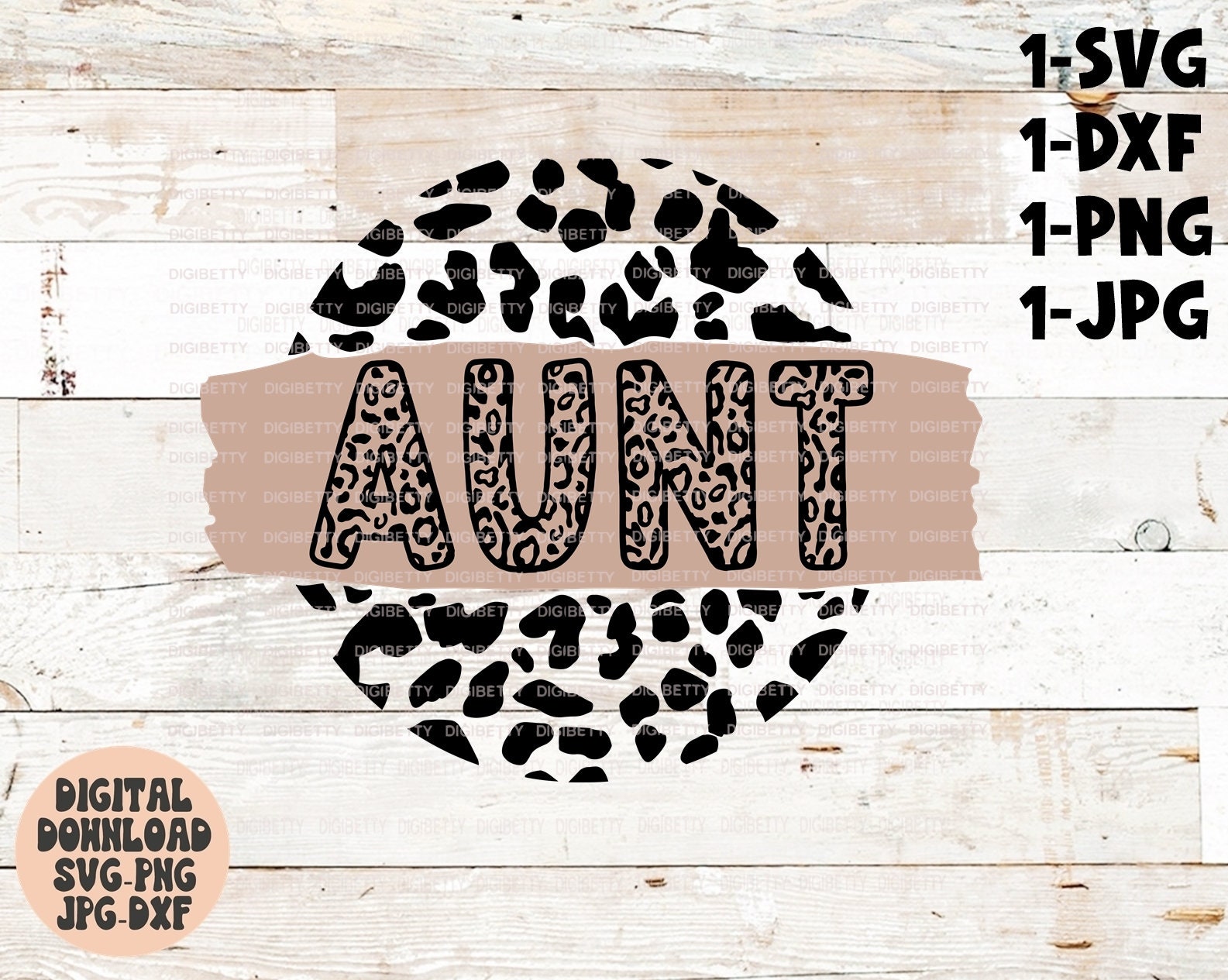 Leopard Aunt Svg Png Jpg Dxf Aunt Svg Cheetah Aunt Svg - Etsy