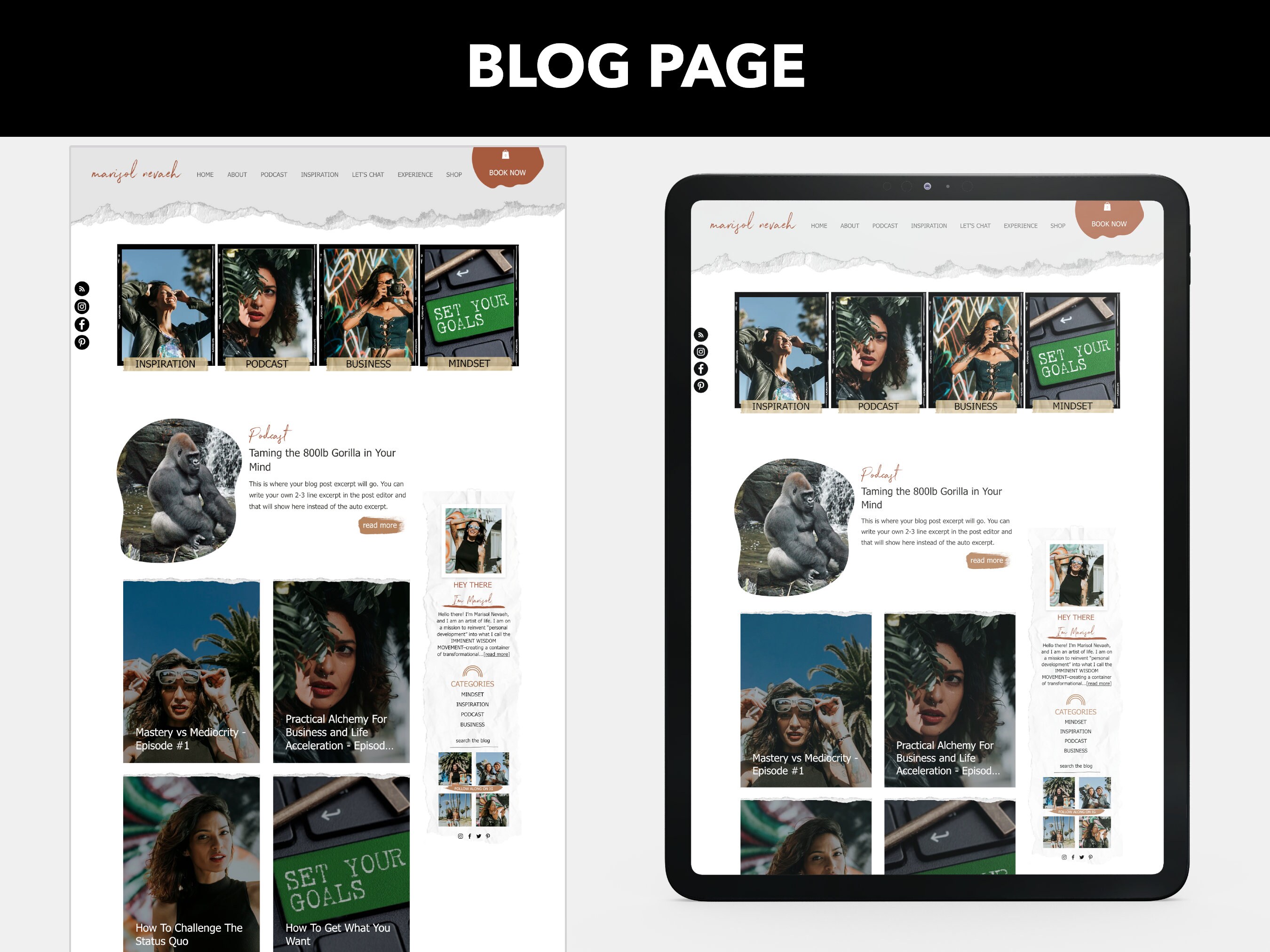 NEW! Pyxis Wix Website Template | Coaches & Photographers - Etsy