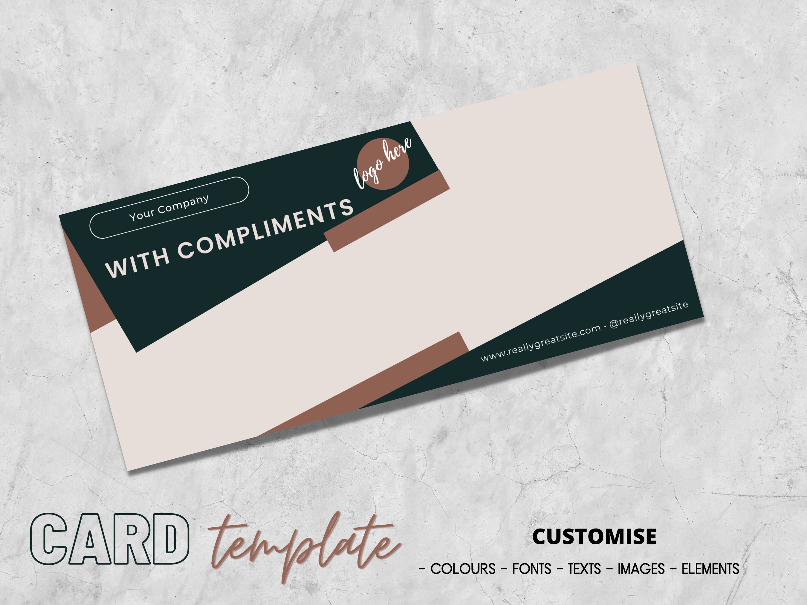 Digital Download, Printable Business Thank You Editable Compliment ...