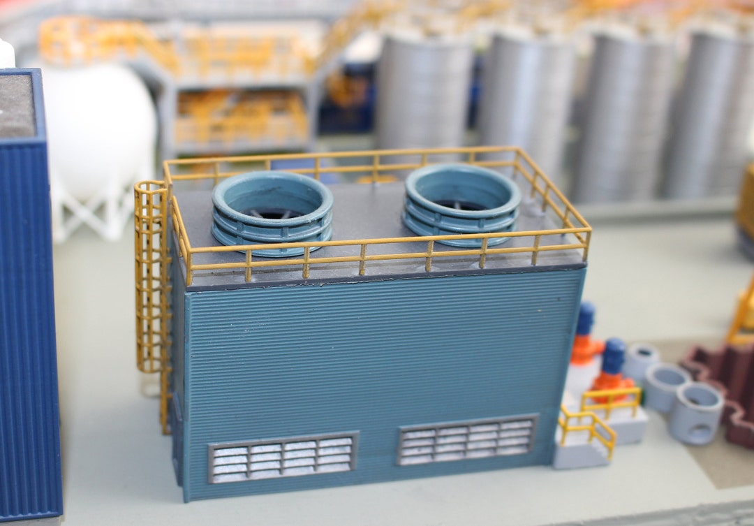 N Scale Chiller Building - STL Download - Etsy