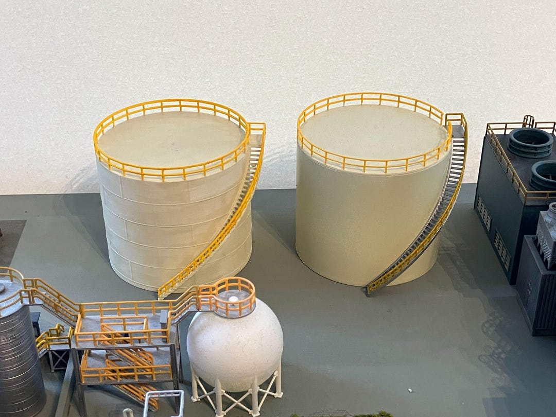 N Scale Large Oil Tank - STL Download - Etsy