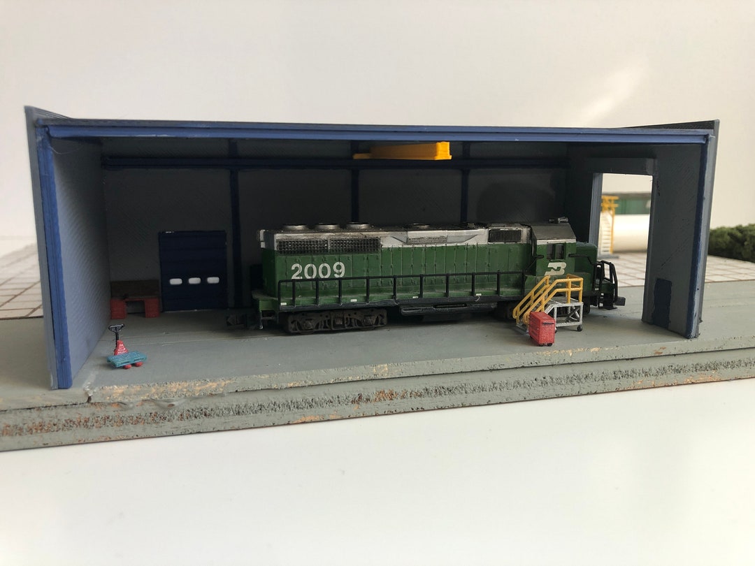 N Scale Train Maintenance Building - STL Download - Etsy