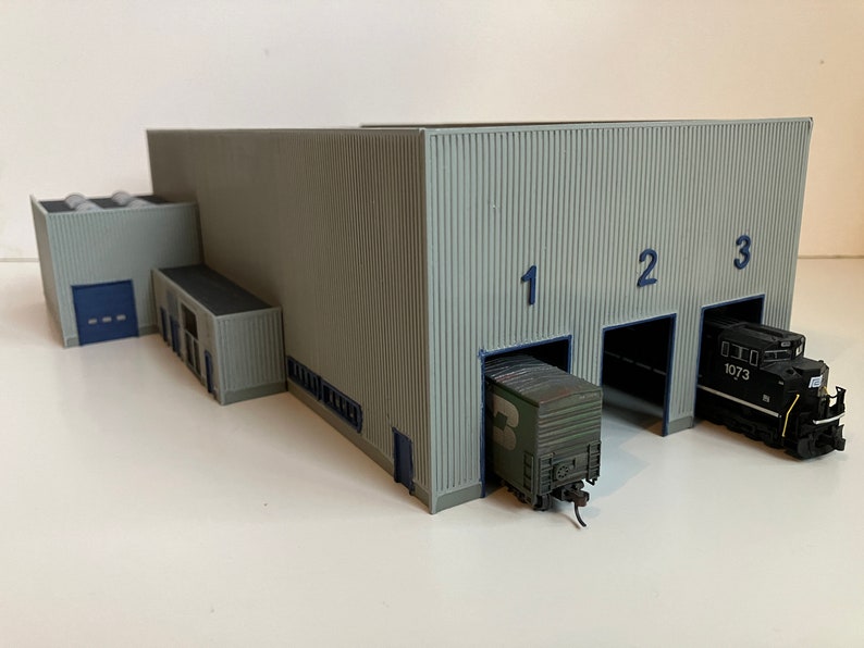 N Scale Train Maintenance Building Modular - STL Download - Etsy