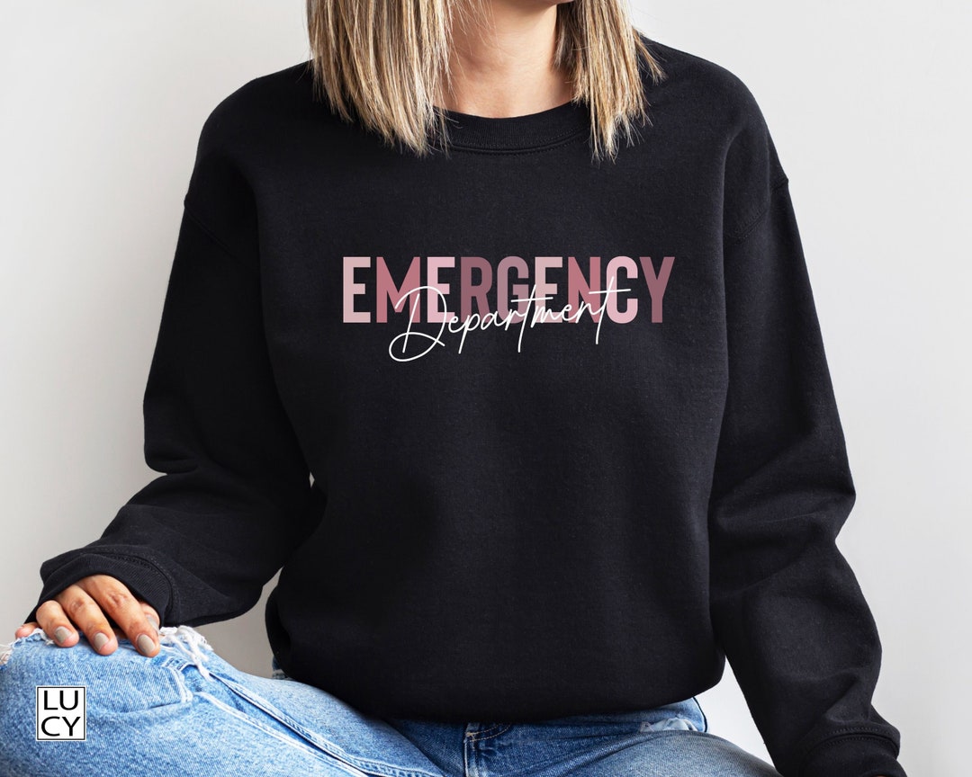 Emergency Department Hoodie, ER Nurse Tshirt, Emergency Room Tech Gift ...