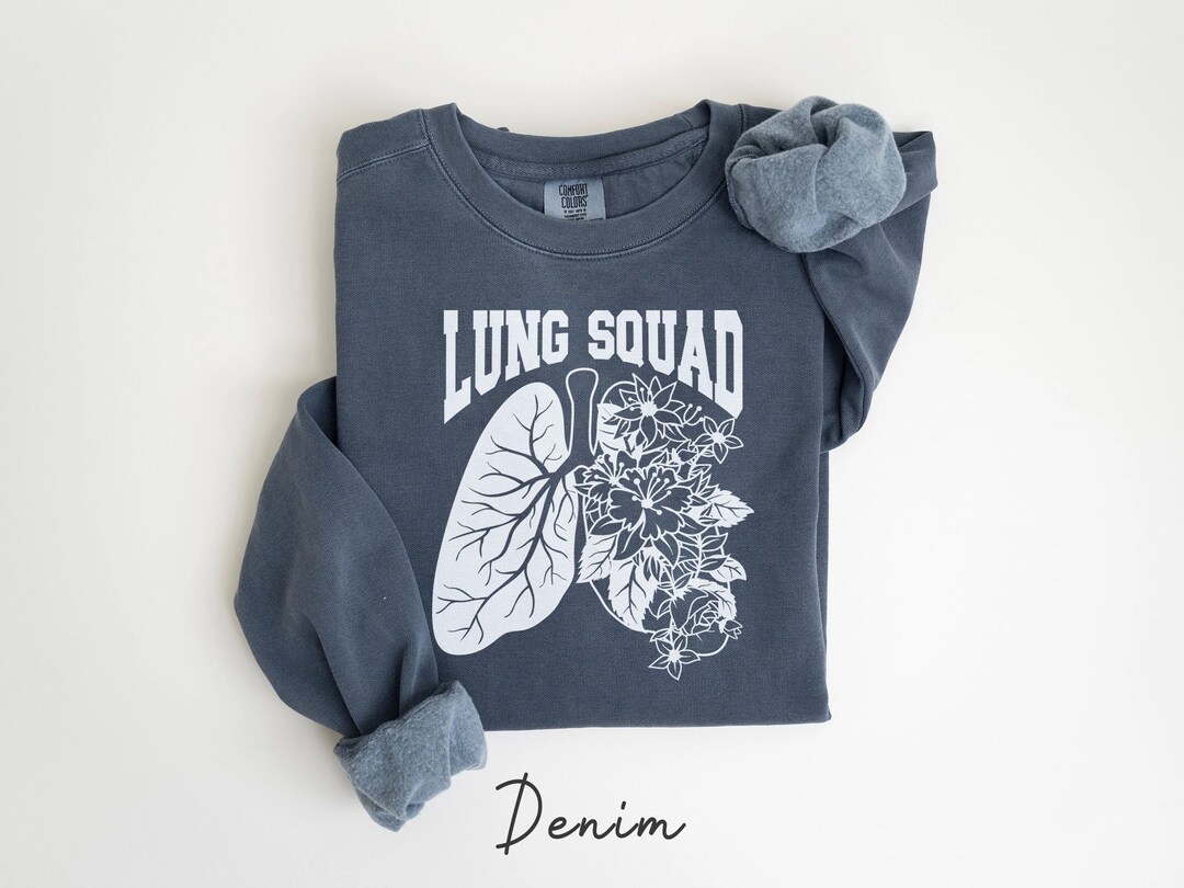 Comfort Colors Lung Squad Shirt RT Sweatshirt, Respiratory Therapy ...