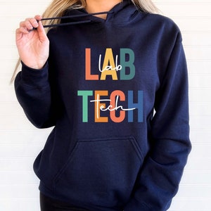 Lab Tech Hoodie, Lab Life Gifts, Laboratory Sweatshirt, Laboratory ...