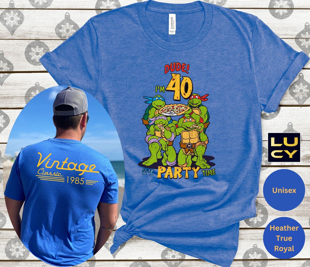 Vintage 40th Birthday Shirt, Forty Birthday Party Shirt, 40th Birthday ...