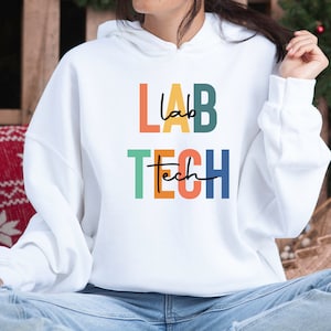 Lab Tech Hoodie, Lab Life Gifts, Laboratory Sweatshirt, Laboratory ...
