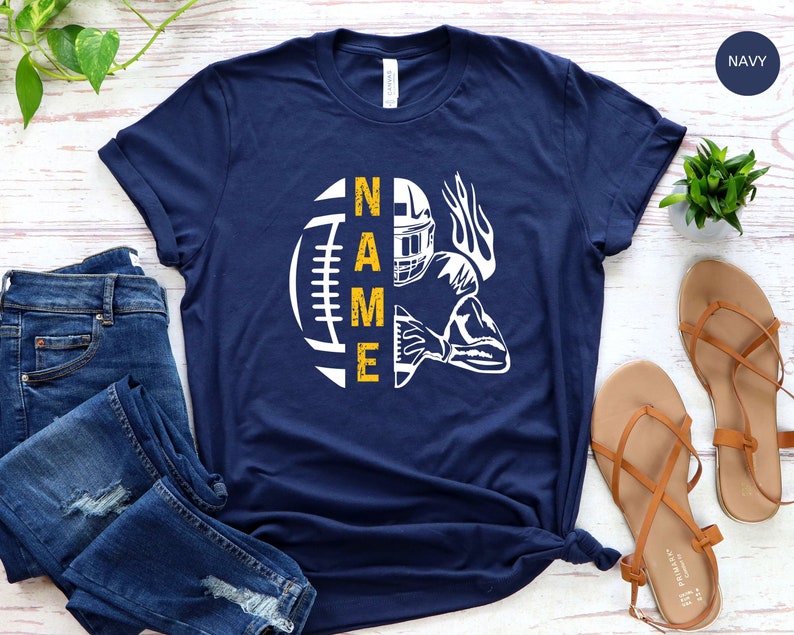 Custom Football Shirt Custom Team T-shirt Football Team Fan - Etsy