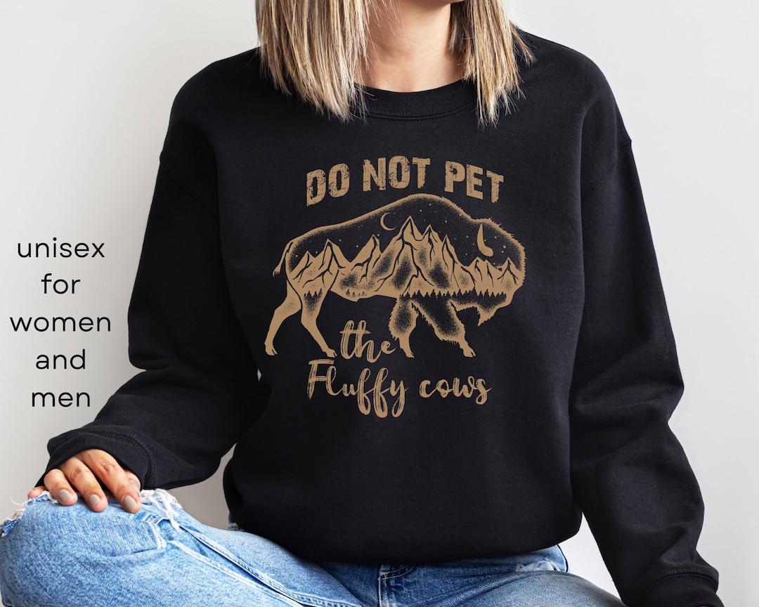 The Fluffy Cows Sweatshirt, Bison Hoodie, Bison T-shirt, Bison T Shirt ...