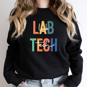 Lab Tech Hoodie, Lab Life Gifts, Laboratory Sweatshirt, Laboratory ...