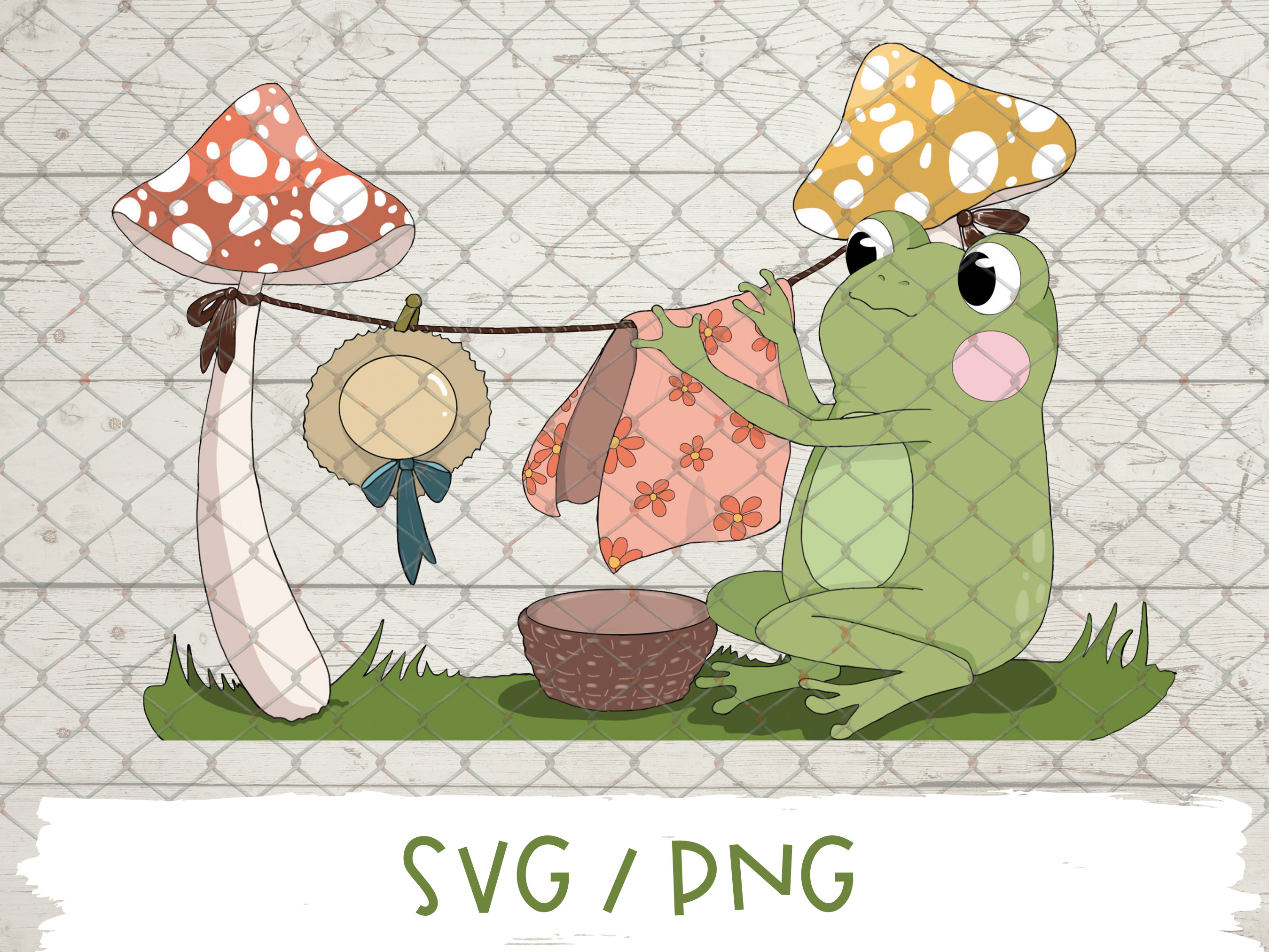 Frog SVG and PNG Bundle, Frog Cut File, Frog Clip Art, Instant Download ...