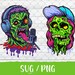 Zombie SVG Bundle PNG / Cut Files / Sublimation Zombie Download ...