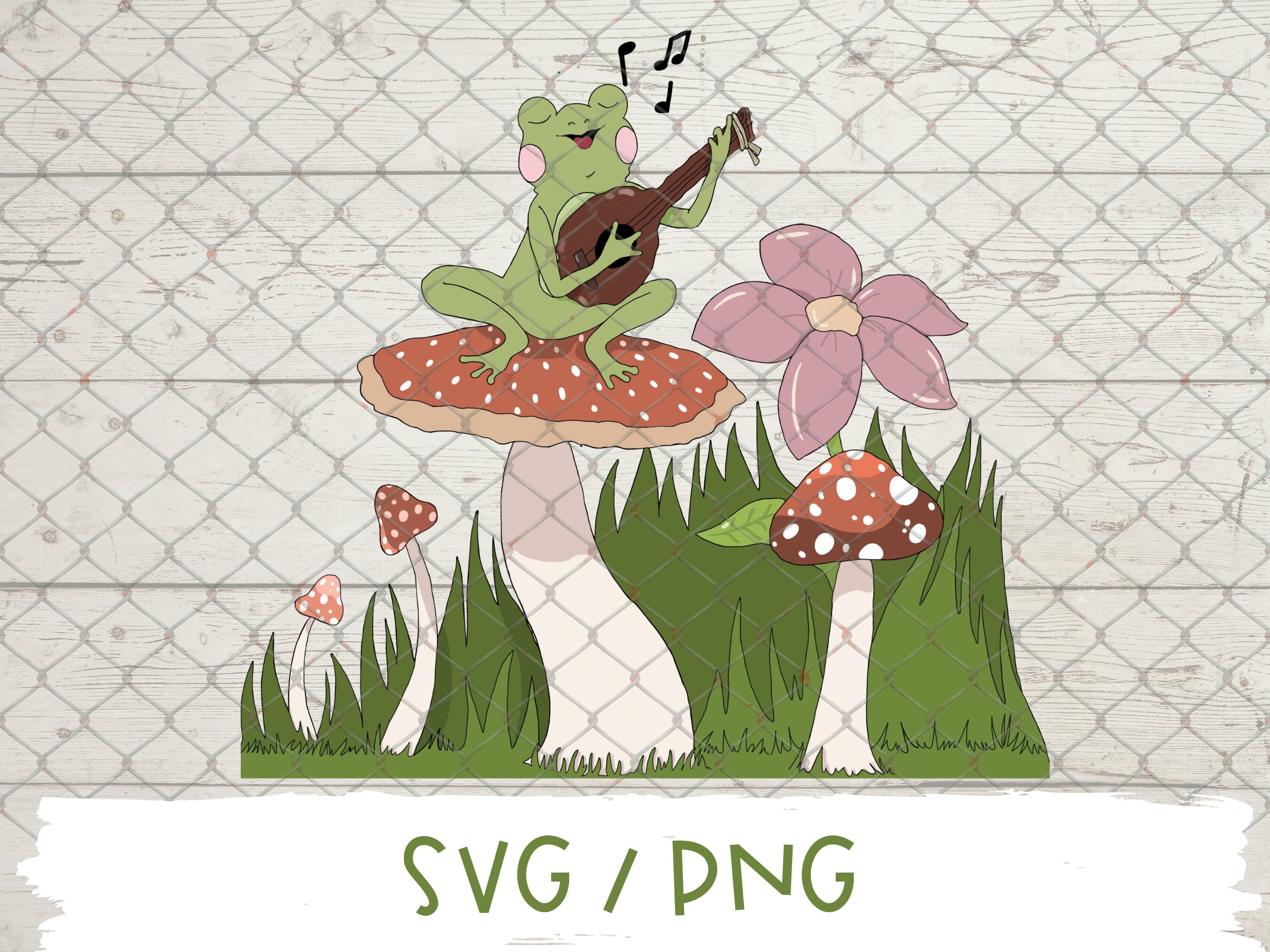 Frog SVG and PNG Bundle, Frog Cut File, Frog Clip Art, Instant Download ...