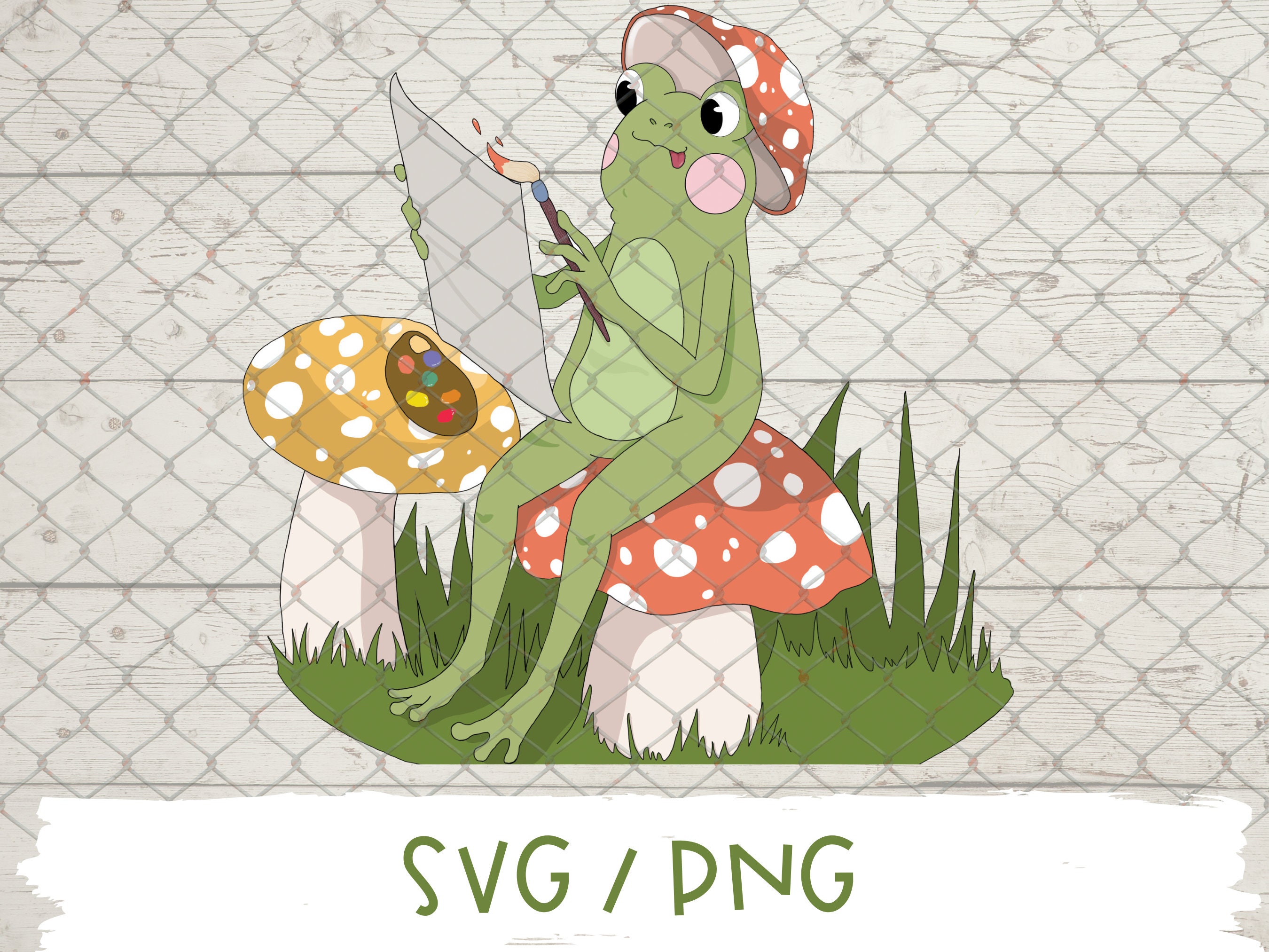 Frog SVG and PNG Bundle, Frog Cut File, Frog Clip Art, Instant Download ...