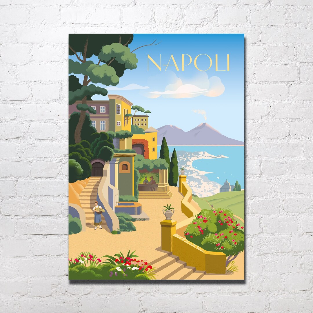 Napoli. Italia. Travel Poster - Etsy
