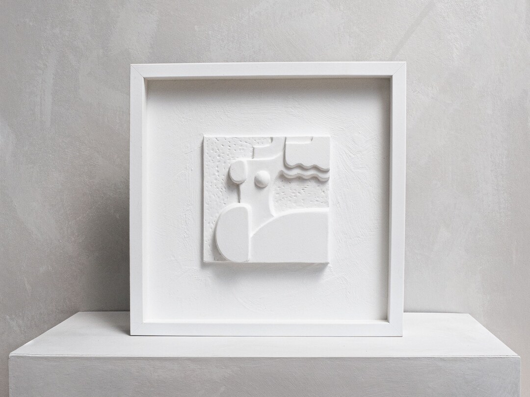 Geometric Plaster Female Body Sculpture: Modern Wabi Sabi Wall Art - Etsy