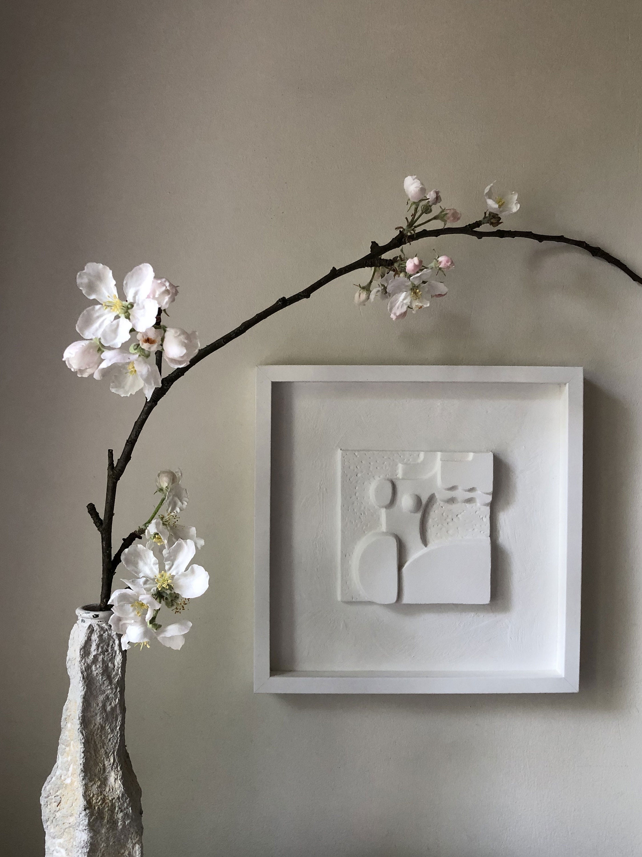Geometric Plaster Female Body Sculpture: Modern Wabi Sabi Wall Art - Etsy