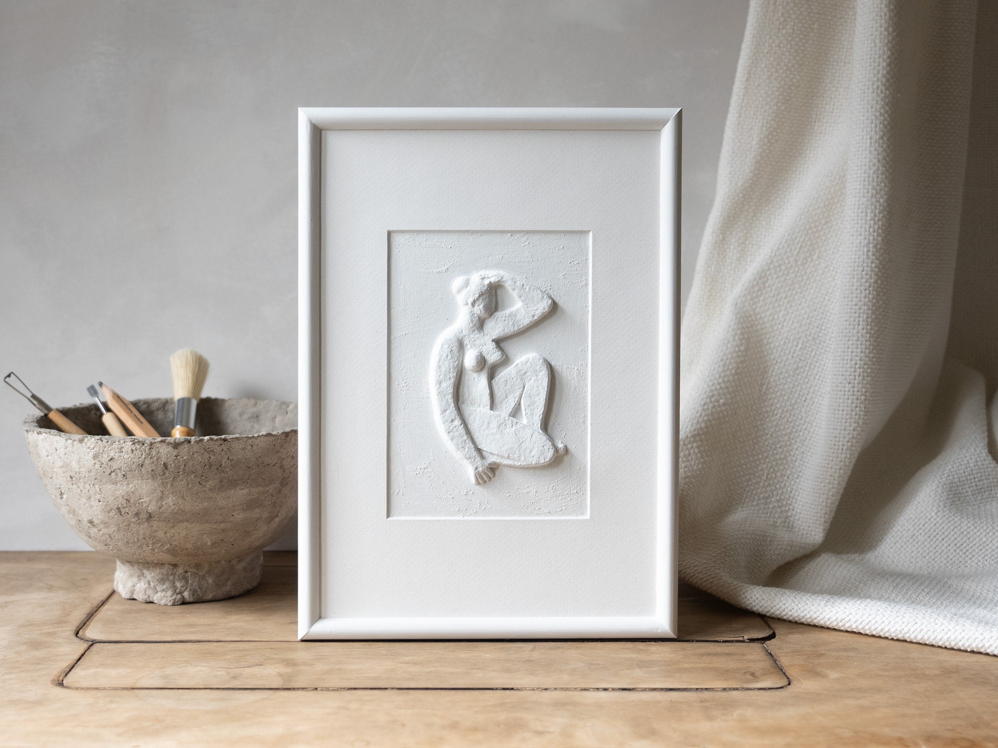 Women Body Sculpture Abstract Female Body Wall Decor Papier-mâché ...