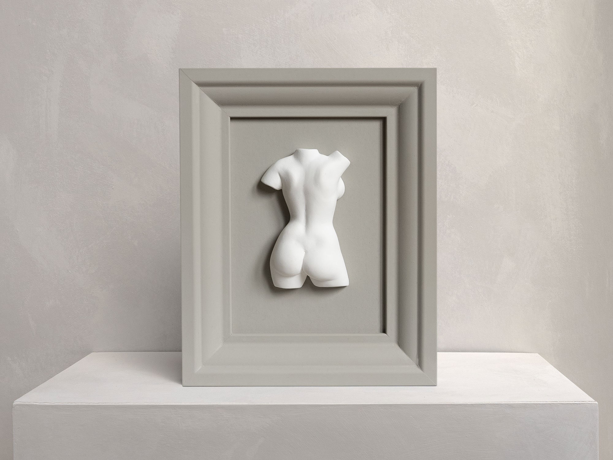 Female Body Sculpture Wall Decor Plaster Sculpture Figure Study Antique ...