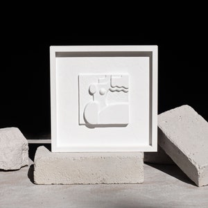 Geometric Plaster Female Body Sculpture: Modern Wabi Sabi Wall Art - Etsy