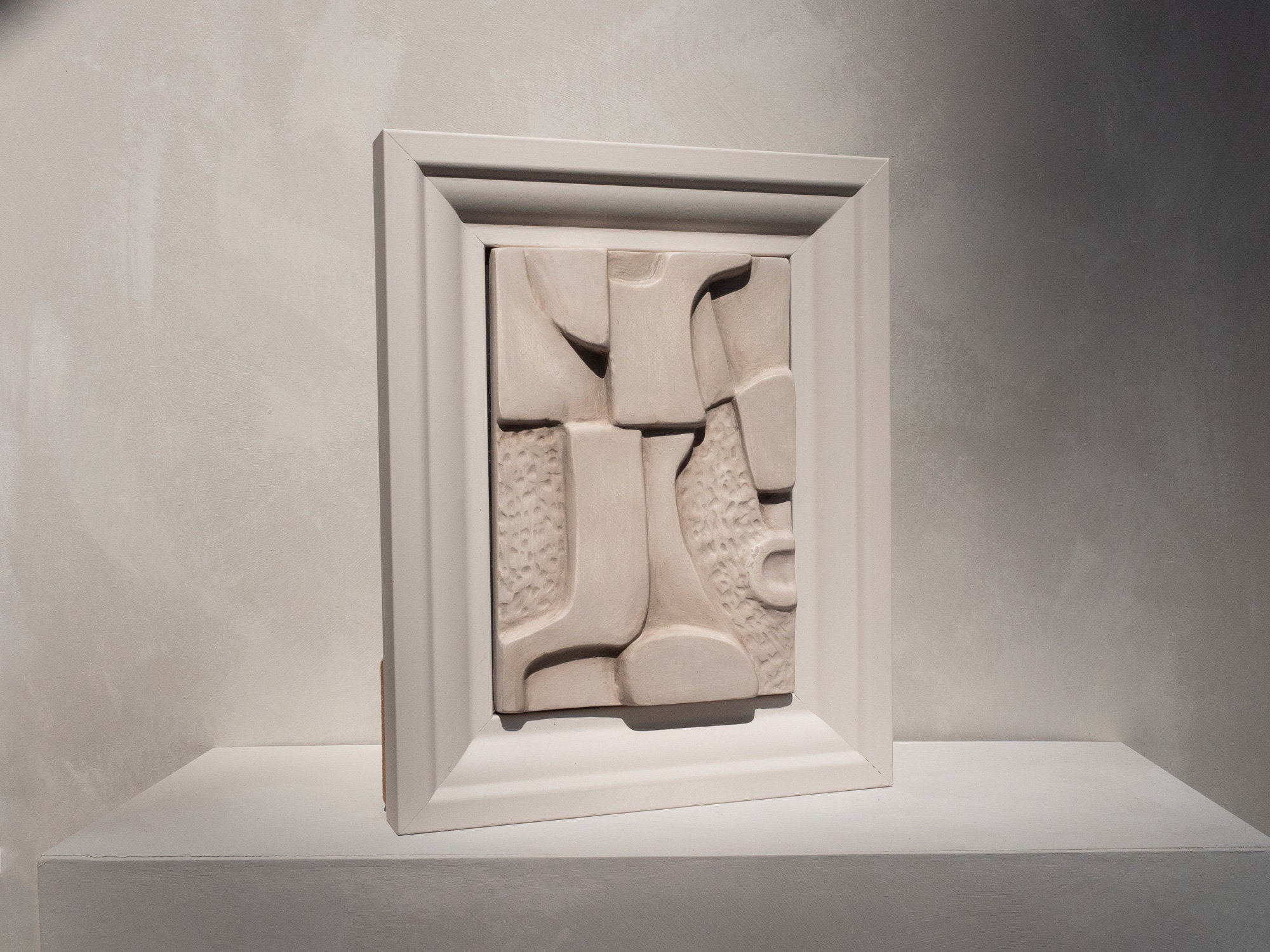 Geometric Sculpture Abstract Nature Wall Decor Plaster Sculpture Figure ...