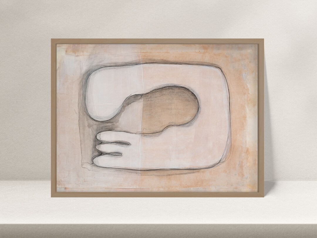 Abstract Arm Body Study Modern Neutral Art Minimalist - Etsy
