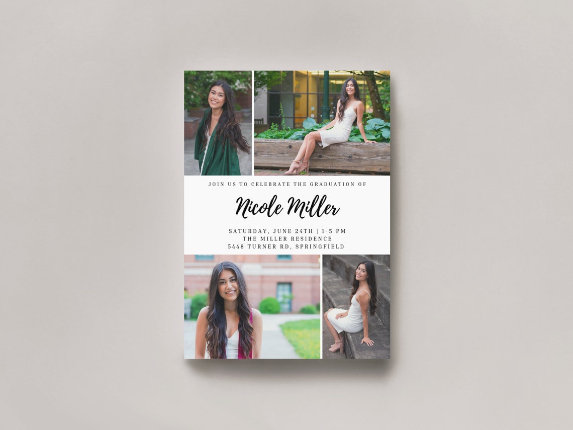 High School Graduation Invitation for Graduation Party Invitation for ...